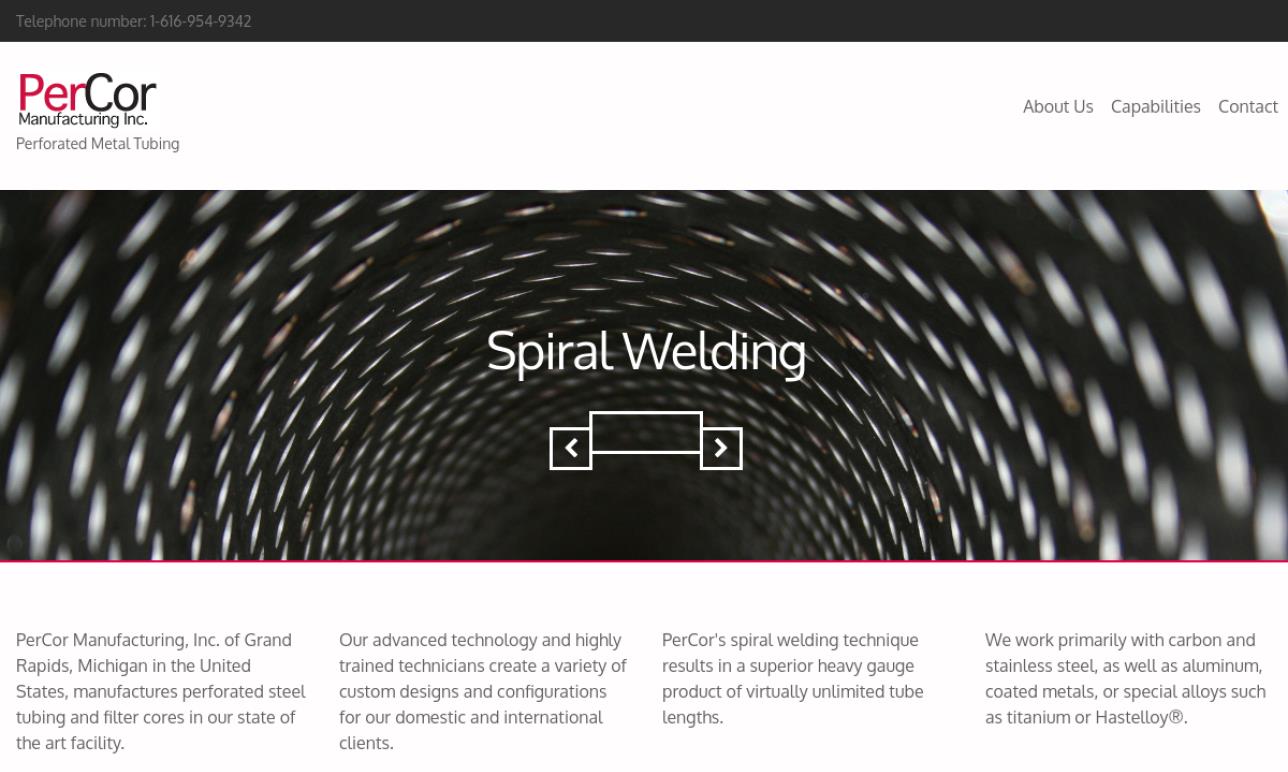 PerCor Manufacturing, Inc. | Perforated Metals