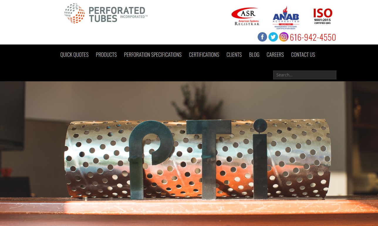 Perforated Tubes, Inc. | Perforated Metals
